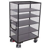 Gittervogn med 5 hylder - 500 kg - Variofit - Witre.dk