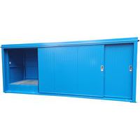 Isoleret miljøcontainer wsc-te.1-54/ktc, skydedøre